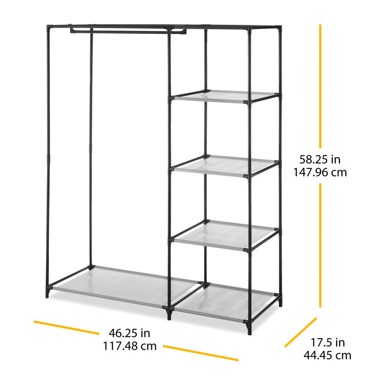 Whitmor Spacemaker Wardrobe with 5 Shelves | Wayfair